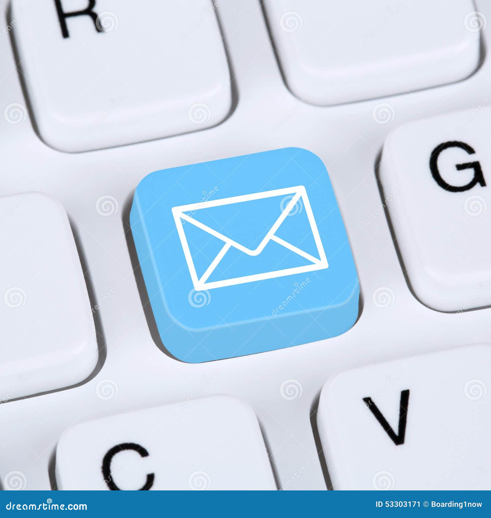 Internet Concept Sending E-Mail or Email on Computer Keyboard Stock ...