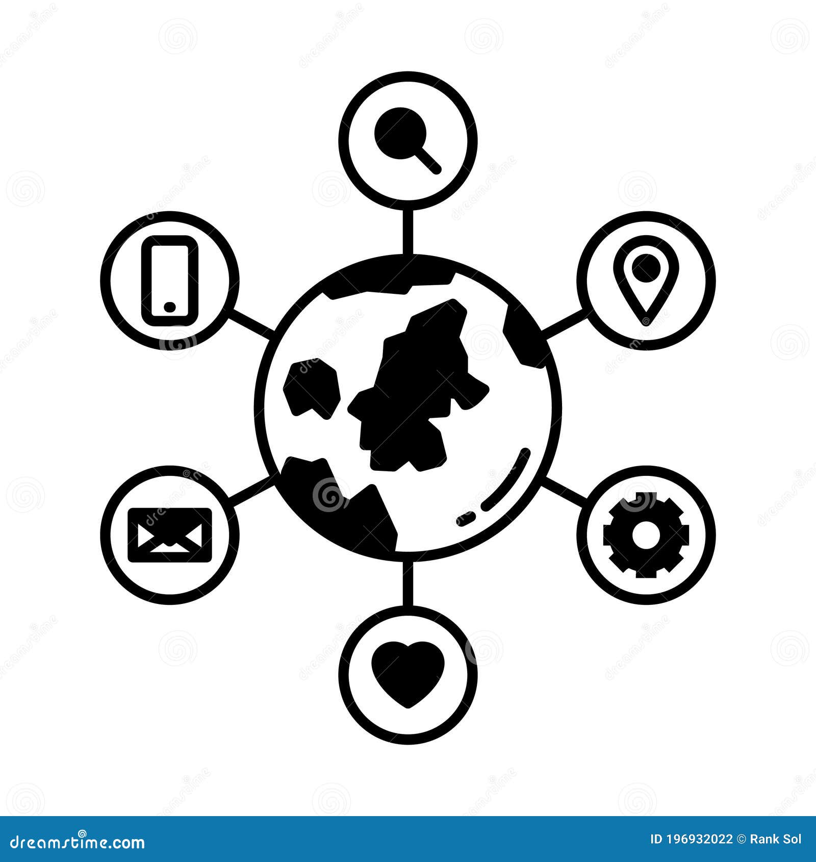 Internet Connected Devices Vector Icon Which Can Easily Modify or Edit ...