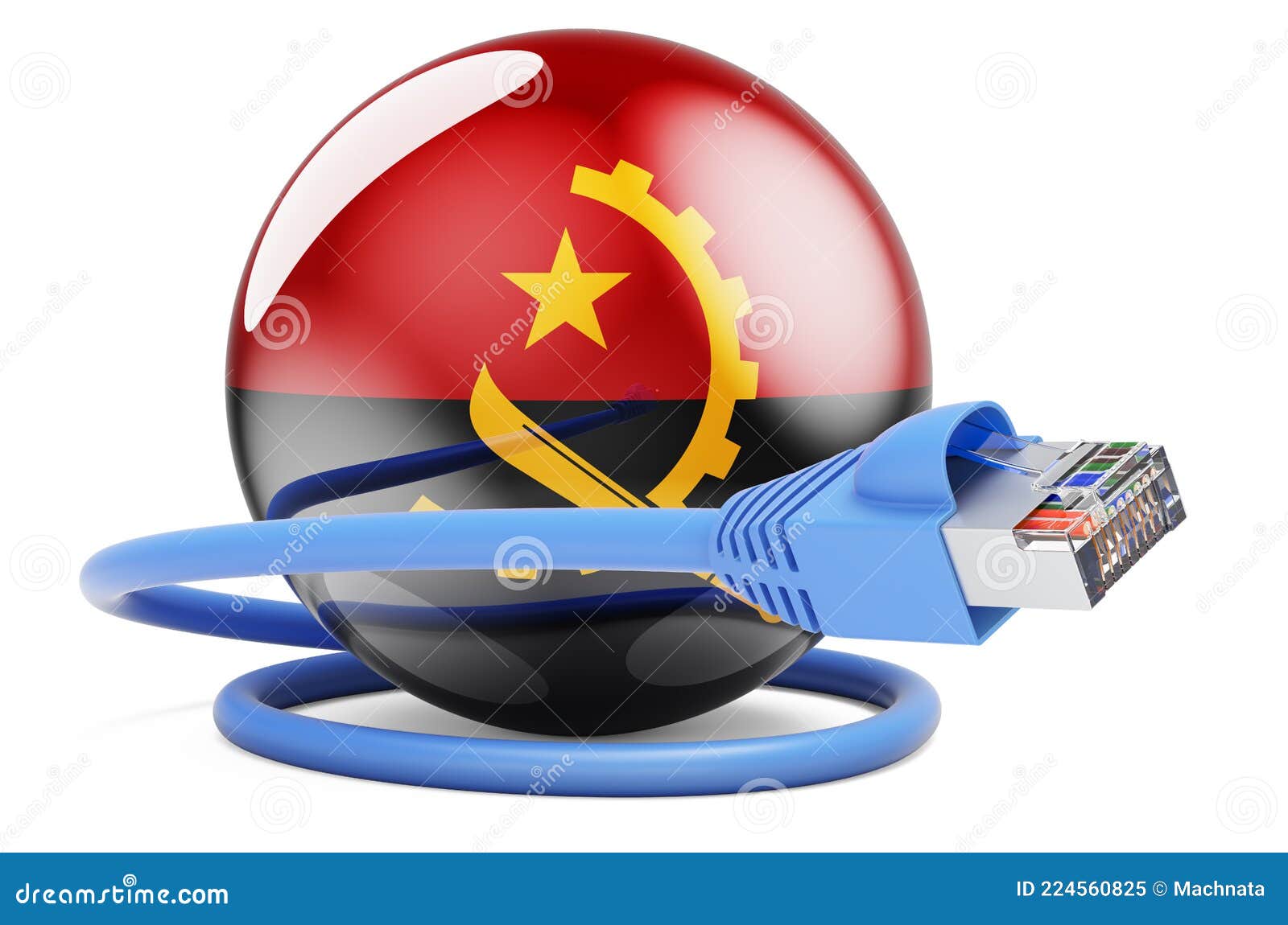 Angola IOT (Internet Of Things). IOT Modern Concept. Stock Image ...