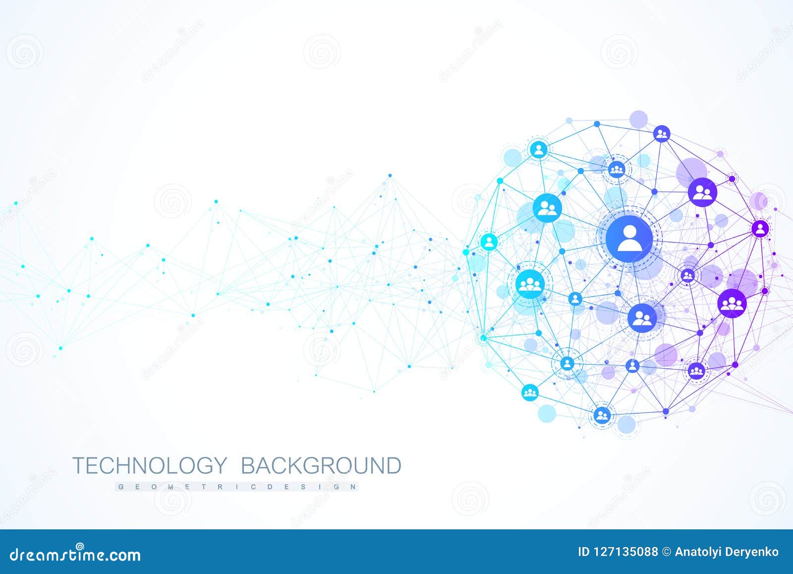 Internet Connection Background, Abstract Sense of Science and ...