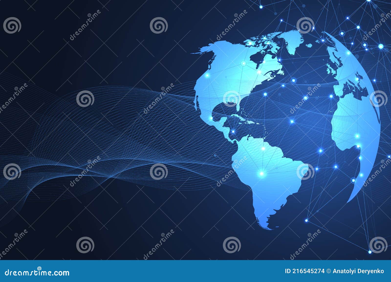 Internet Connection Background, Abstract Sense of Science and ...