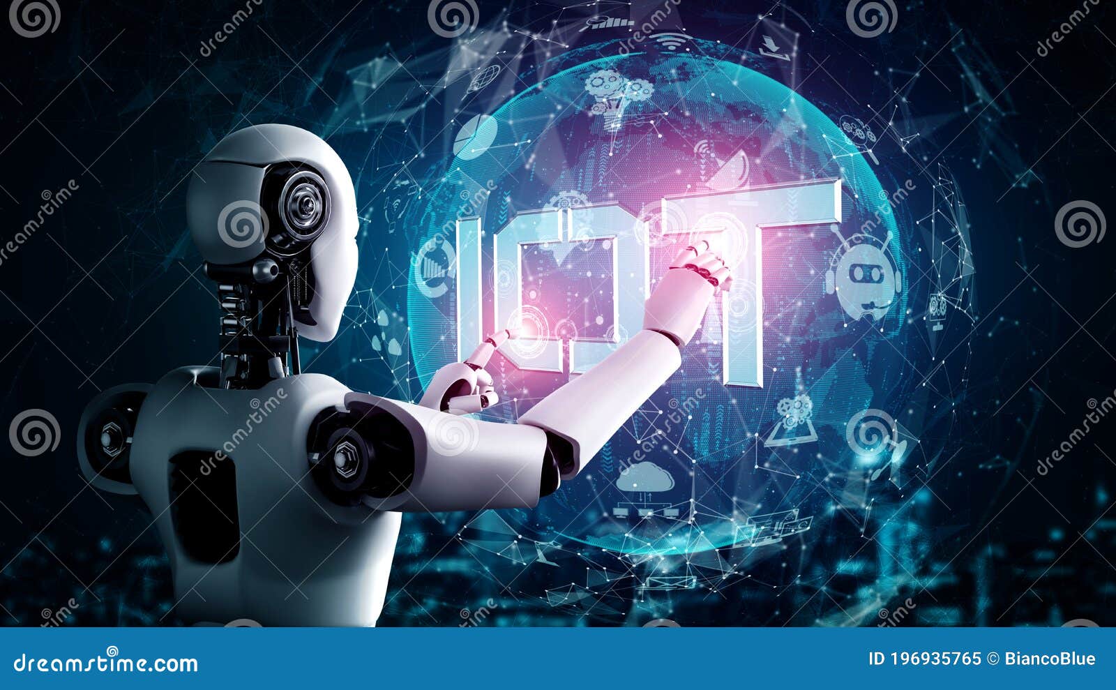 Internet Connection Controlled by AI Robot and Machine Learning Process ...