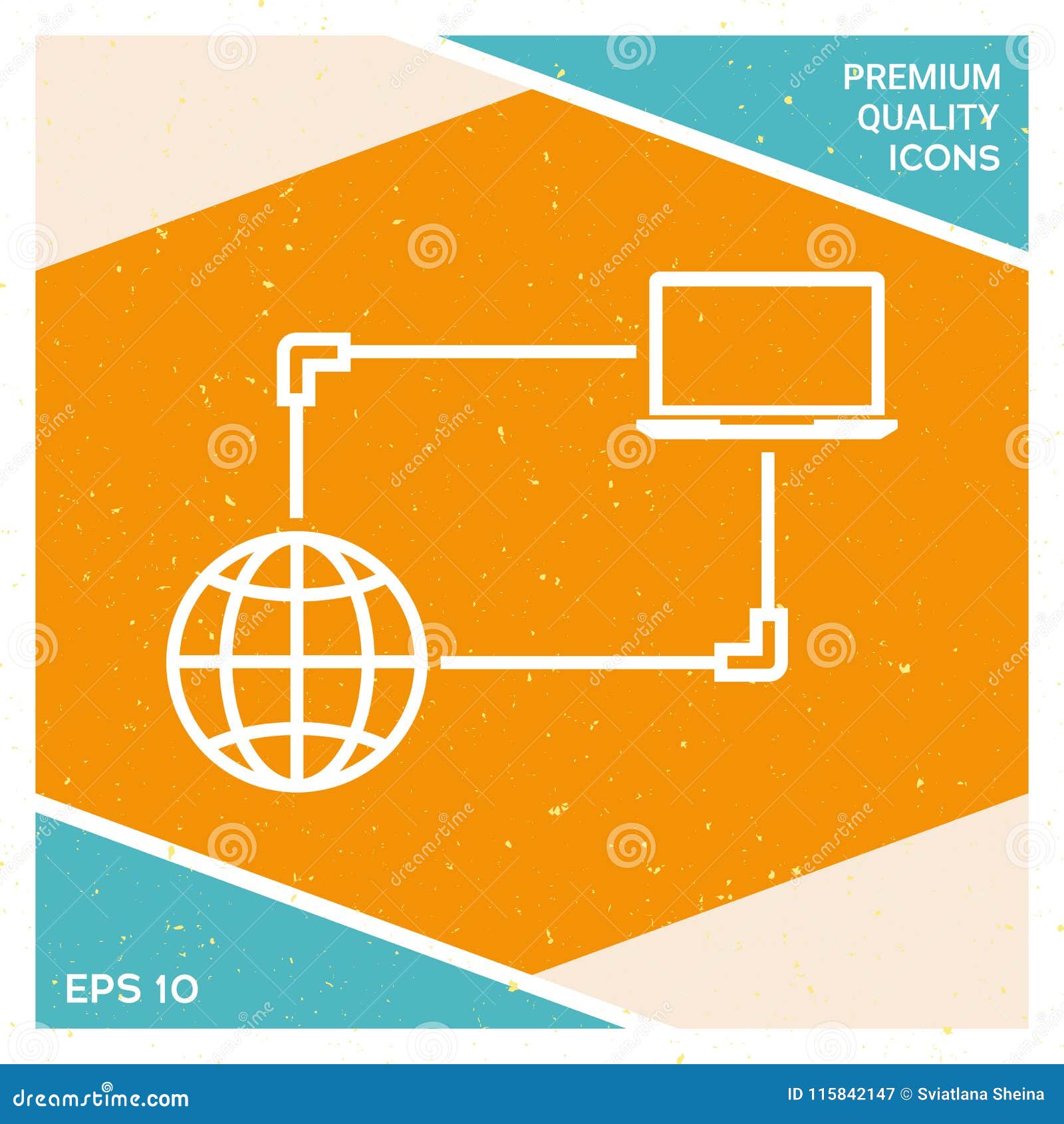 Internet Connection, Data Exchange, Transfer Concept Icon Stock Vector ...