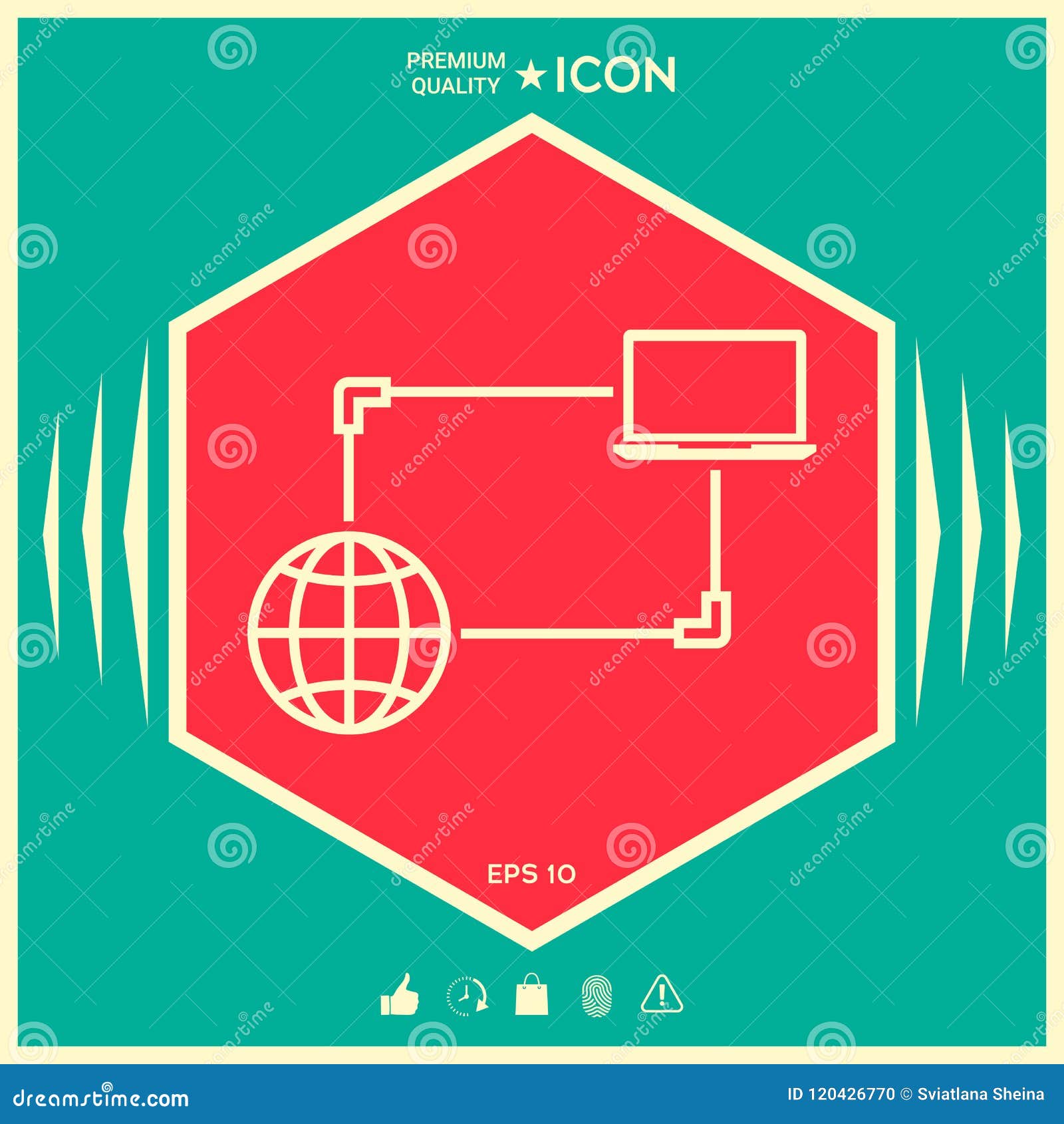 Internet Connection, Data Exchange, Transfer Concept Icon Stock Vector ...