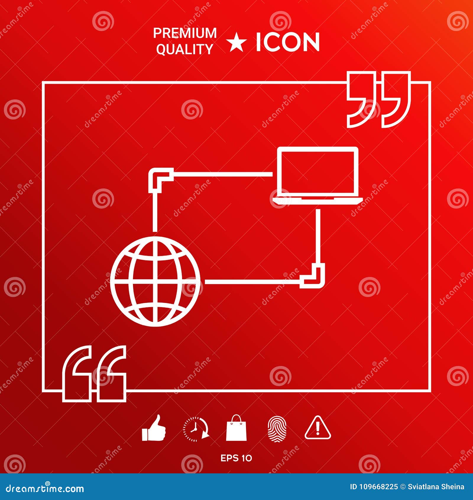 Internet Connection, Data Exchange, Transfer Concept Icon Stock Vector ...