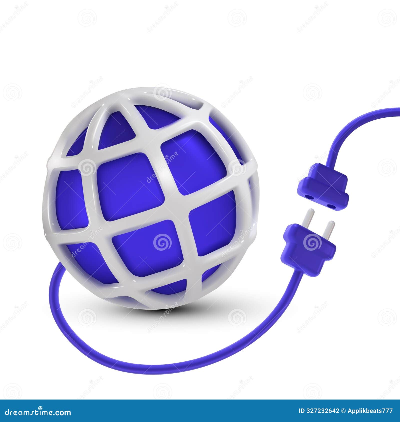 Internet Connection Disconnect. Global Connectivity Concept with 3D ...