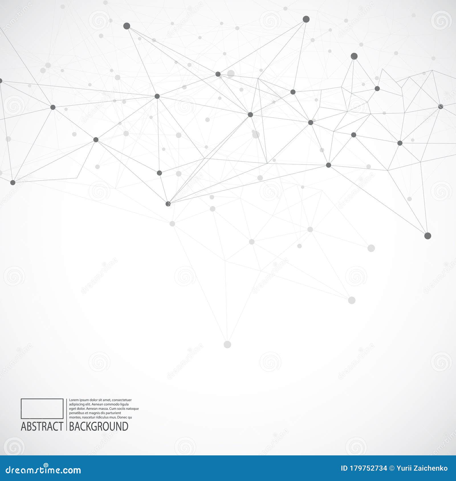 Internet Connection, Dot Lines. Communication Polygons, Vector Graphics ...
