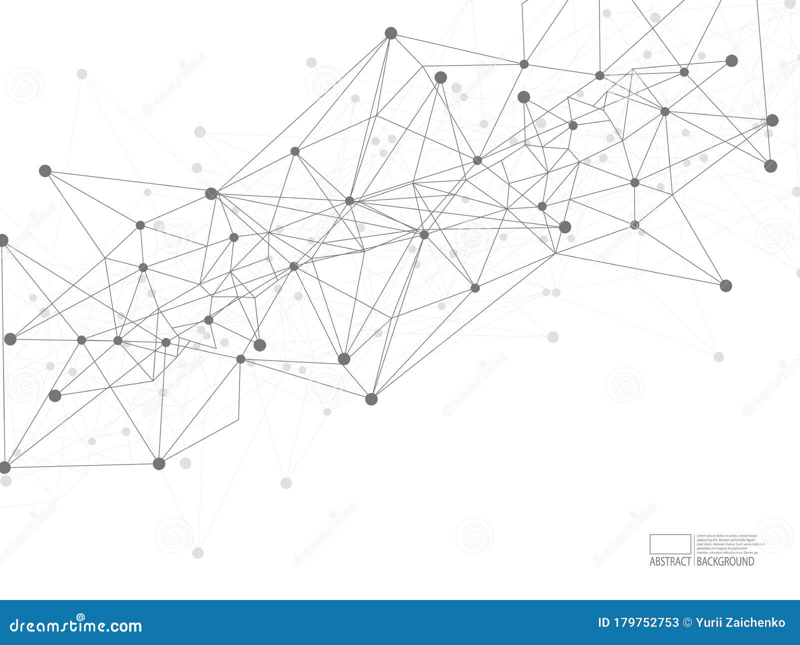 Internet Connection, Dot Lines. Communication Polygons, Vector Graphics ...