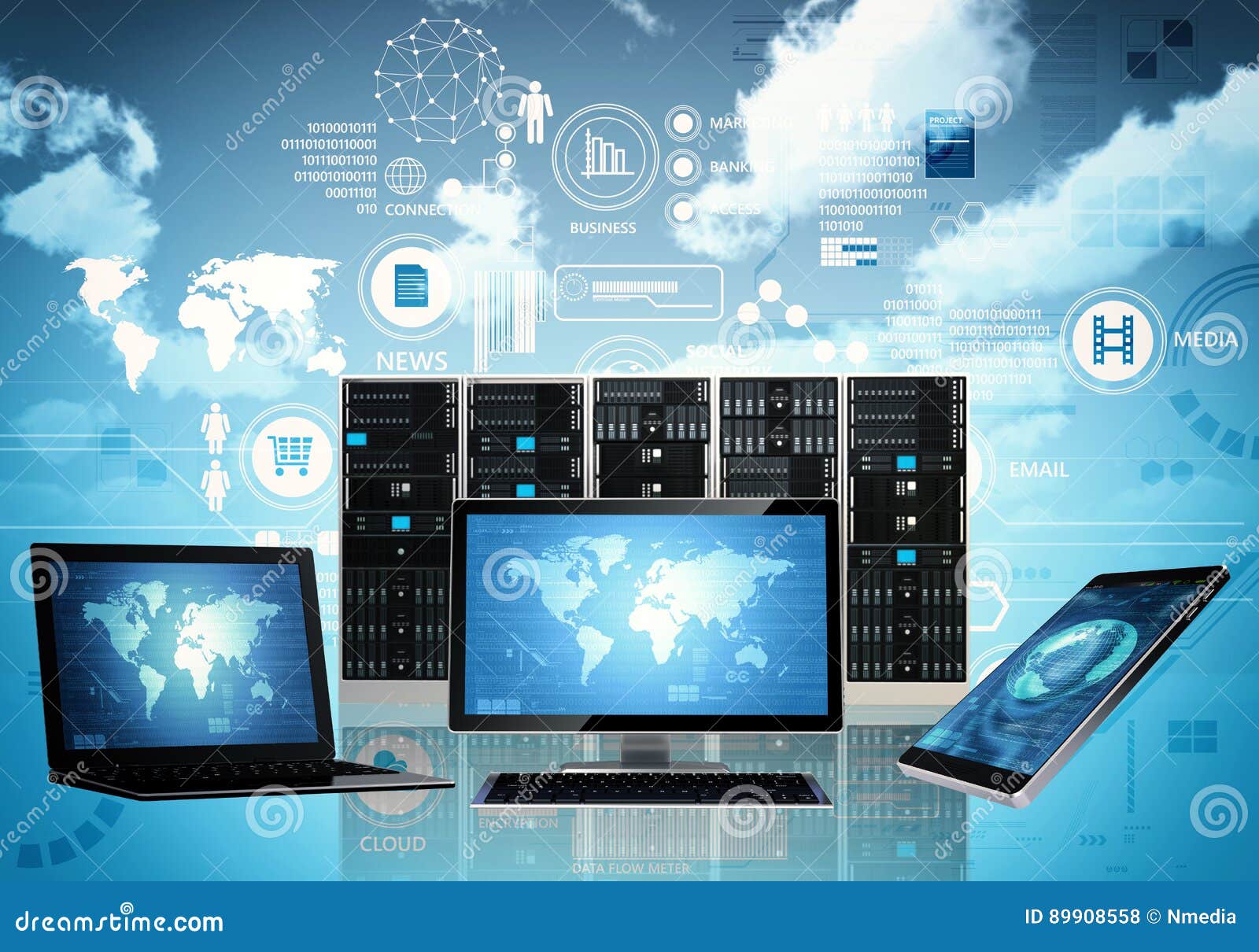 Internet Connection Equipment Stock Photo - Image of businessman ...