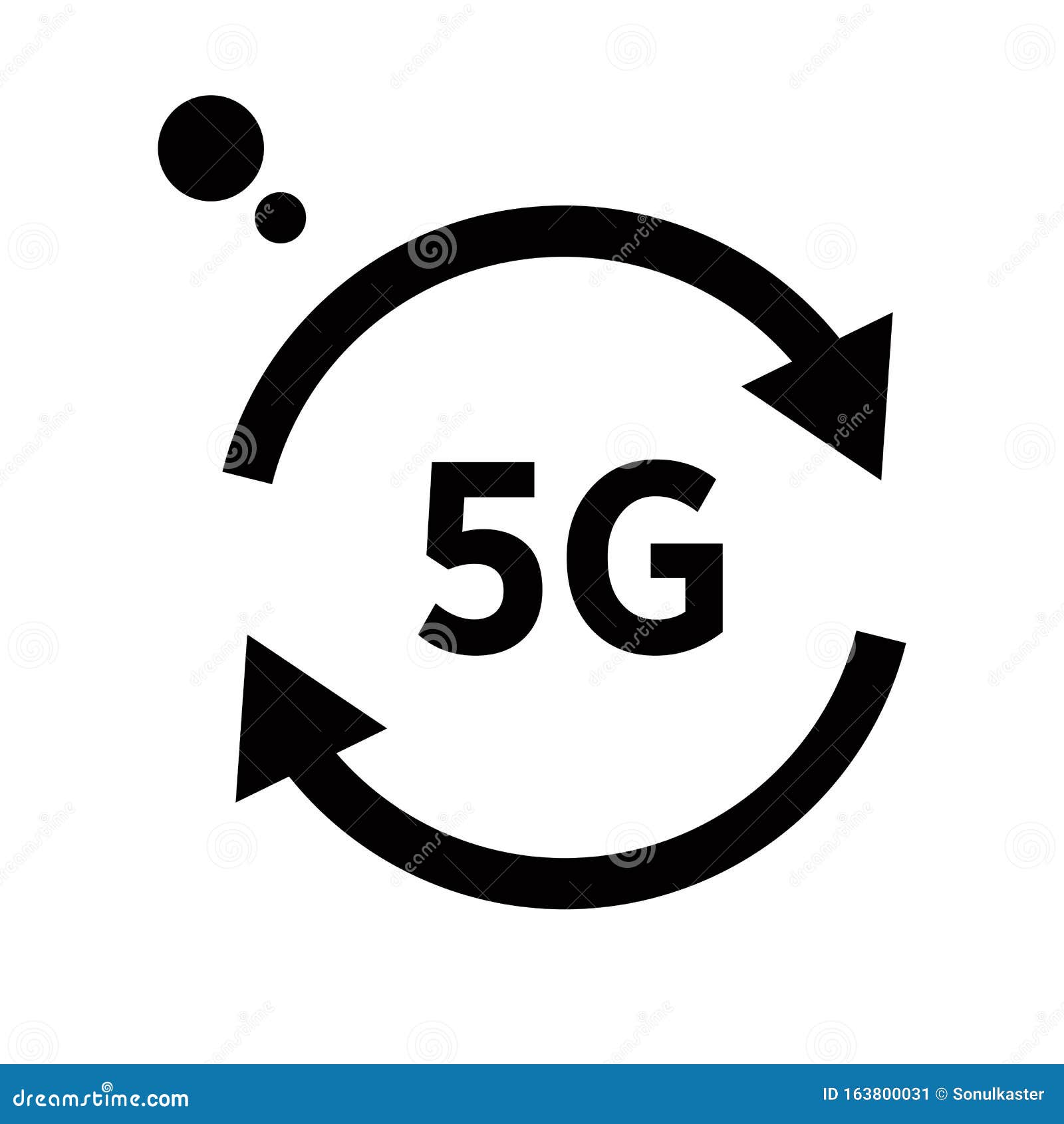 Internet Connection, 5G Wireless Network Isolated Line Icon Stock ...