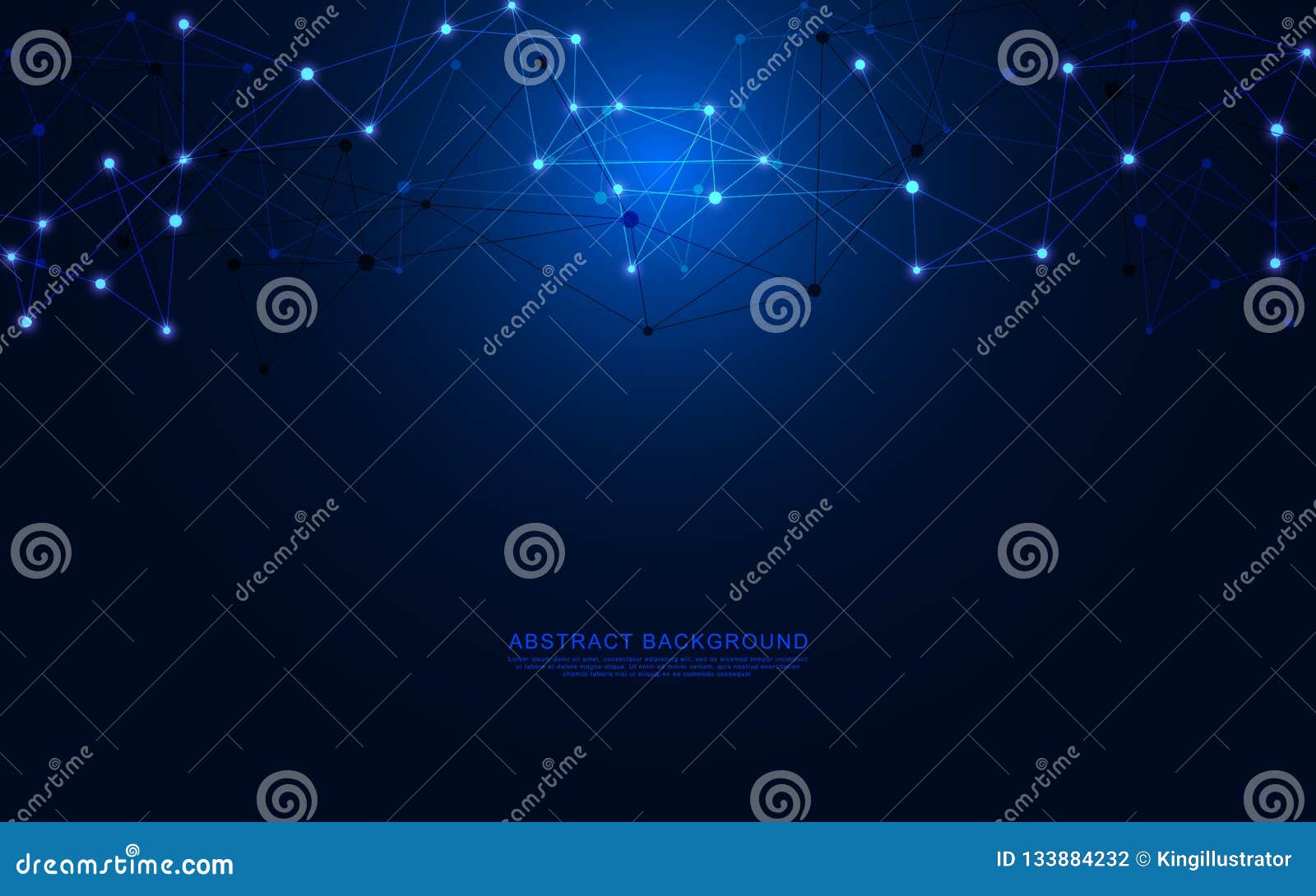 Internet Connection. Geometric Abstract Background with Connected Dots ...