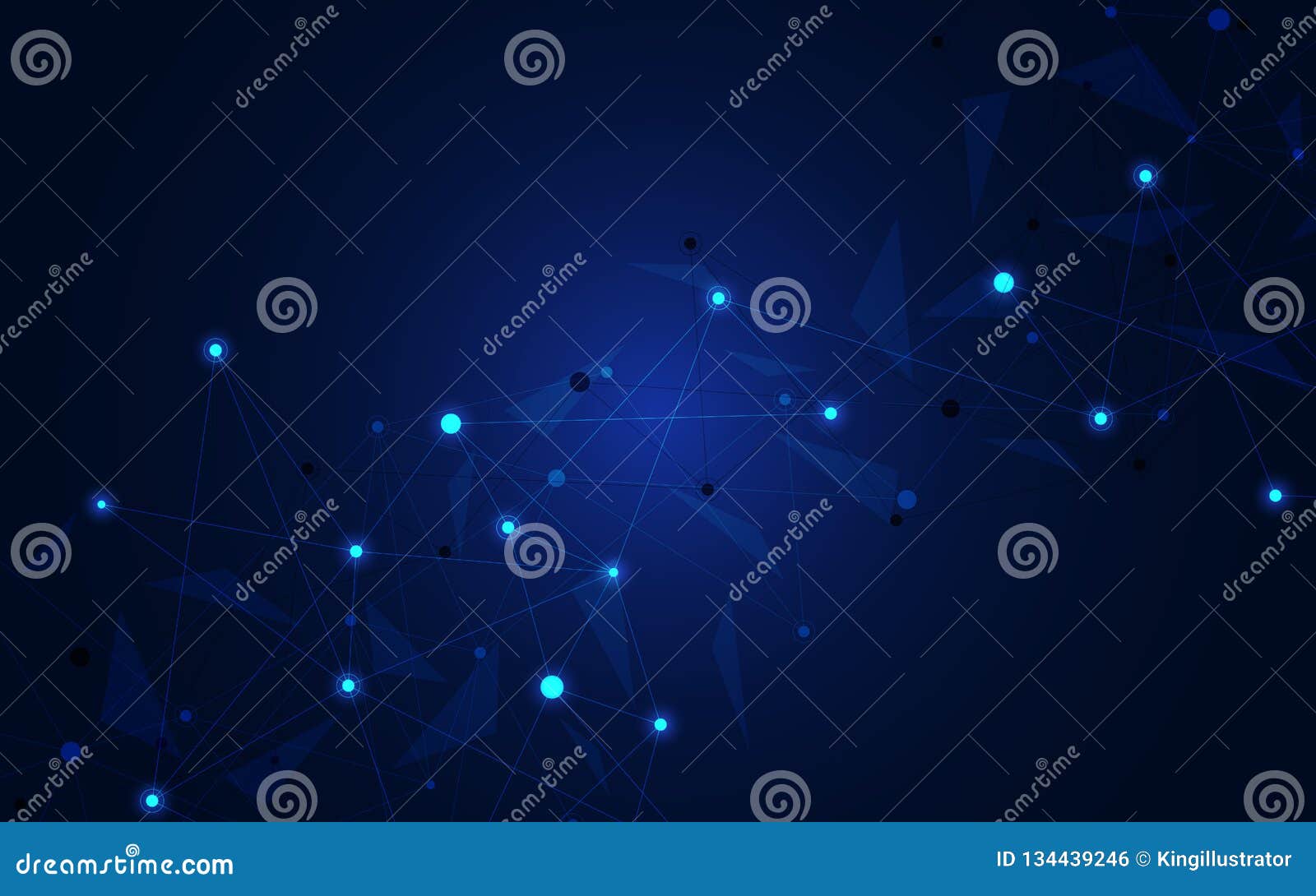 Internet Connection. Geometric Abstract Background with Connected Dots ...