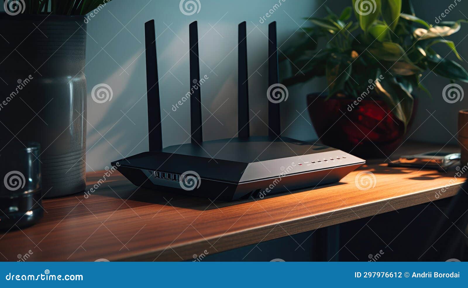 Internet Connection Hub on Cabinet. Stock Illustration - Illustration ...