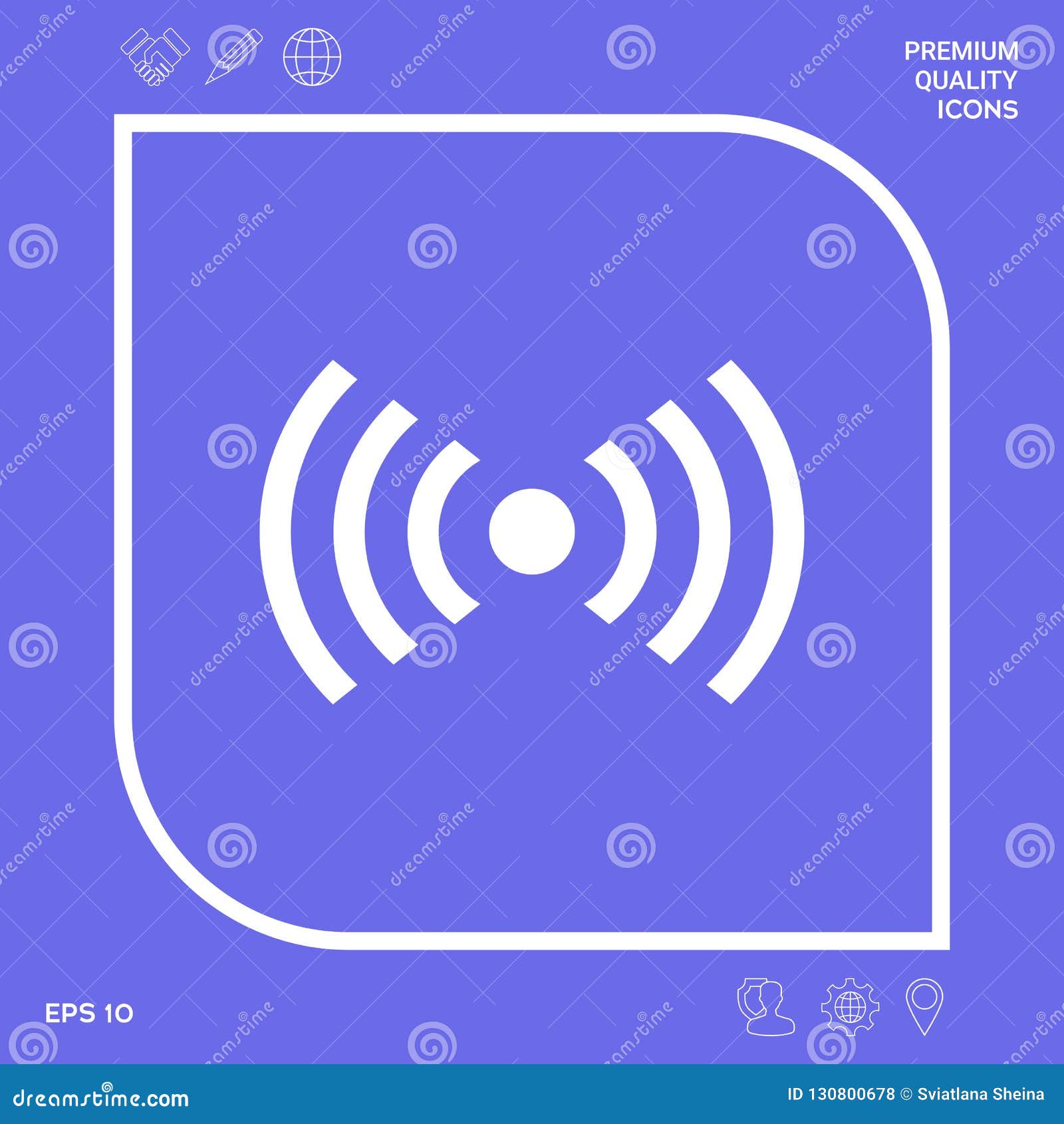 Internet Connection Icon. Graphic Elements for Your Design Stock Vector ...