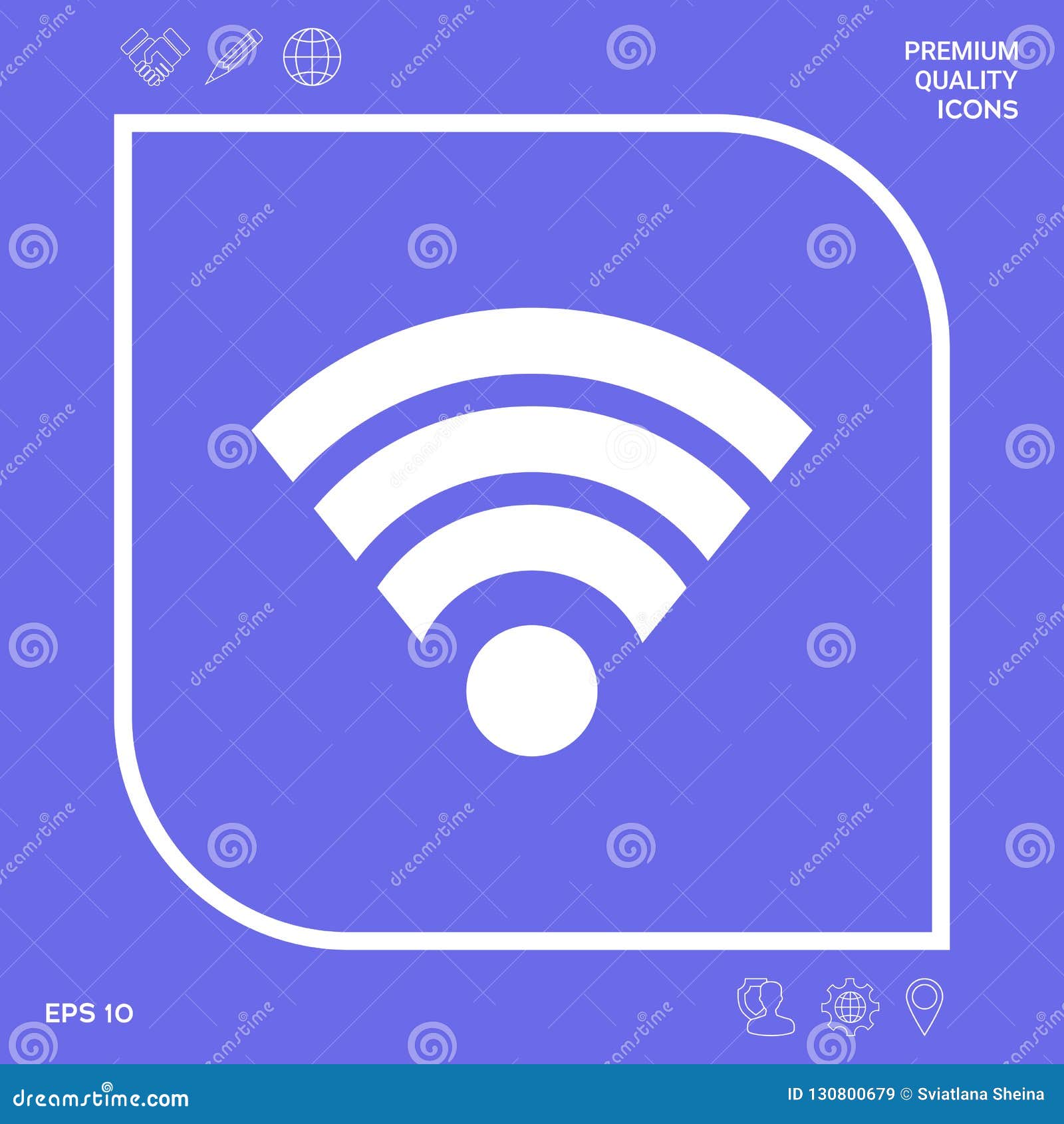 Internet Connection Icon. Graphic Elements for Your Design Stock Vector ...