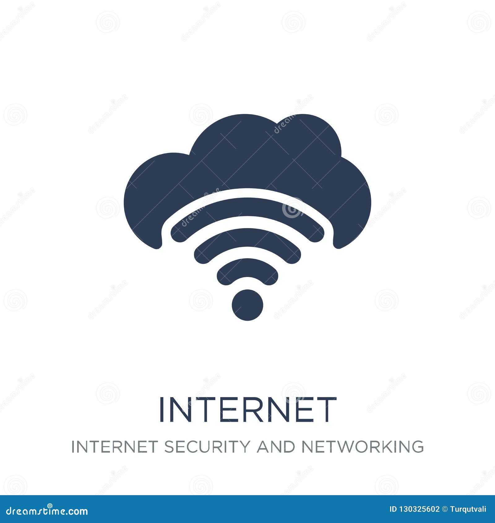Internet Connection Icon. Trendy Flat Vector Internet Connection Stock ...