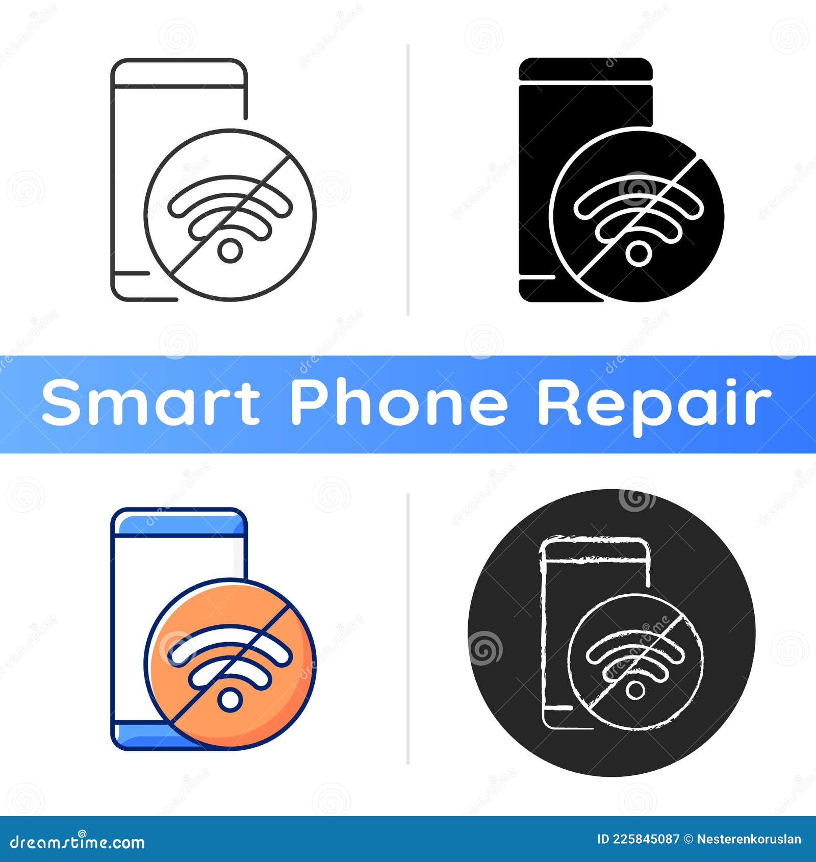 Internet Connection Issues Icon Stock Vector - Illustration of line ...