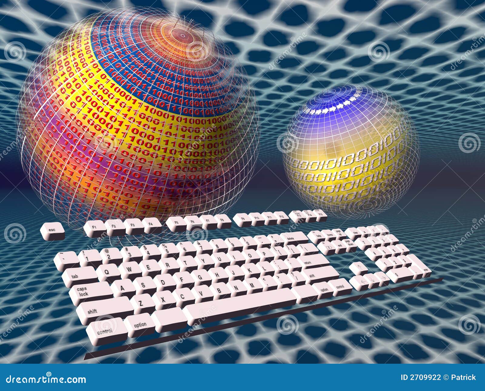 Internet Connection, Keyboard Stock Illustration - Illustration of ...