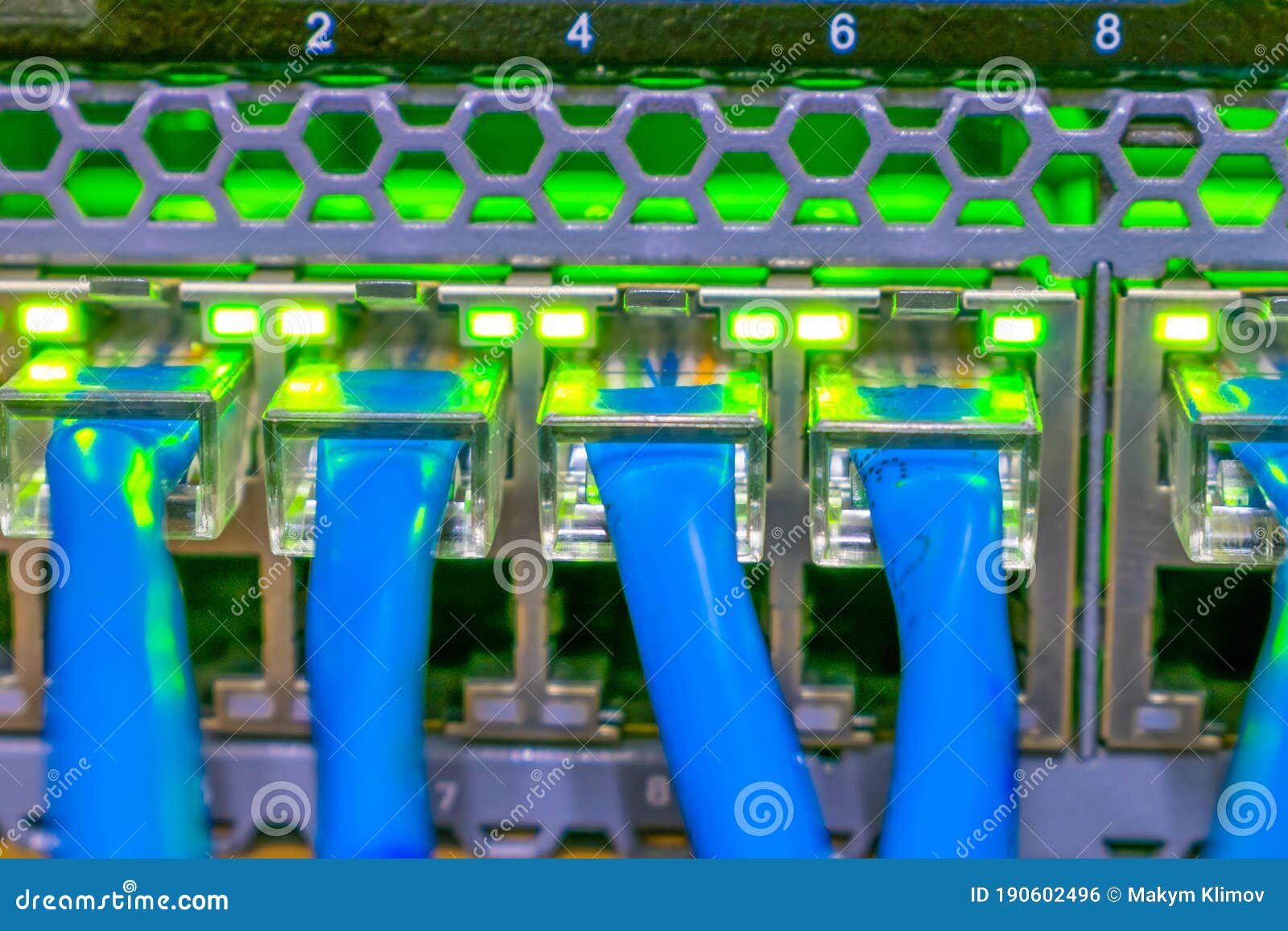 Internet Connection. Network Interfaces of the Office Router Stock ...