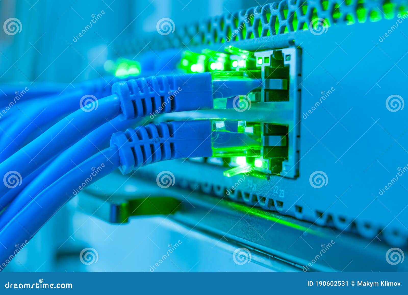 Internet Connection. Network Interfaces of the Office Router Stock ...