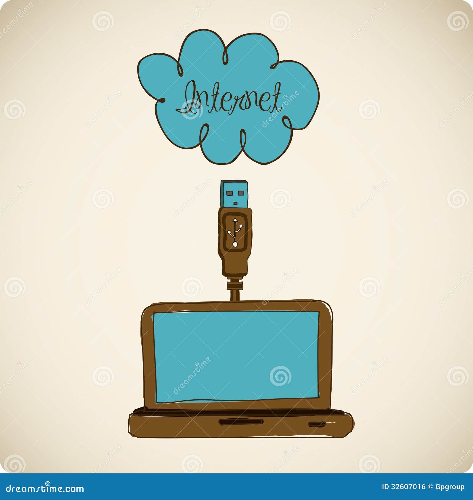 Internet connection stock vector. Illustration of electrical - 32607016