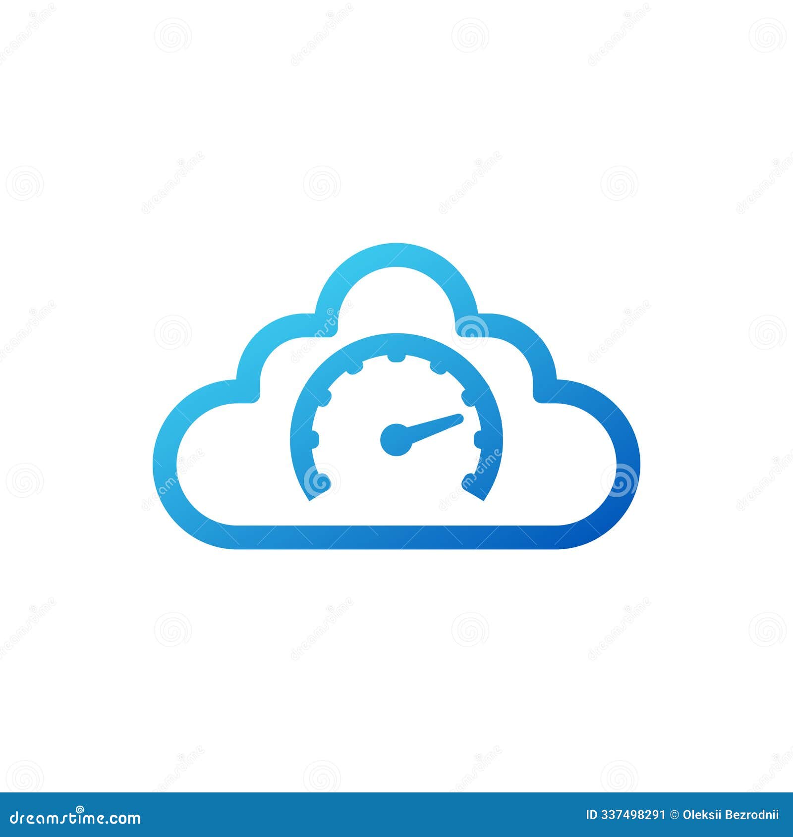 Internet Connection Quality Check Icon, Speed Test. Stock Illustration ...