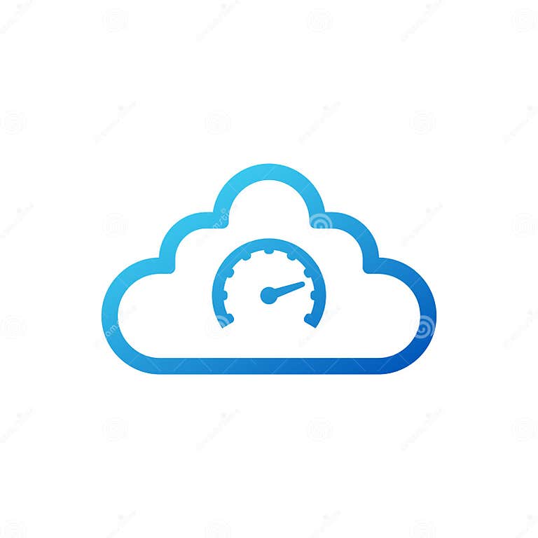 Internet Connection Quality Check Icon, Speed Test. Stock Illustration ...