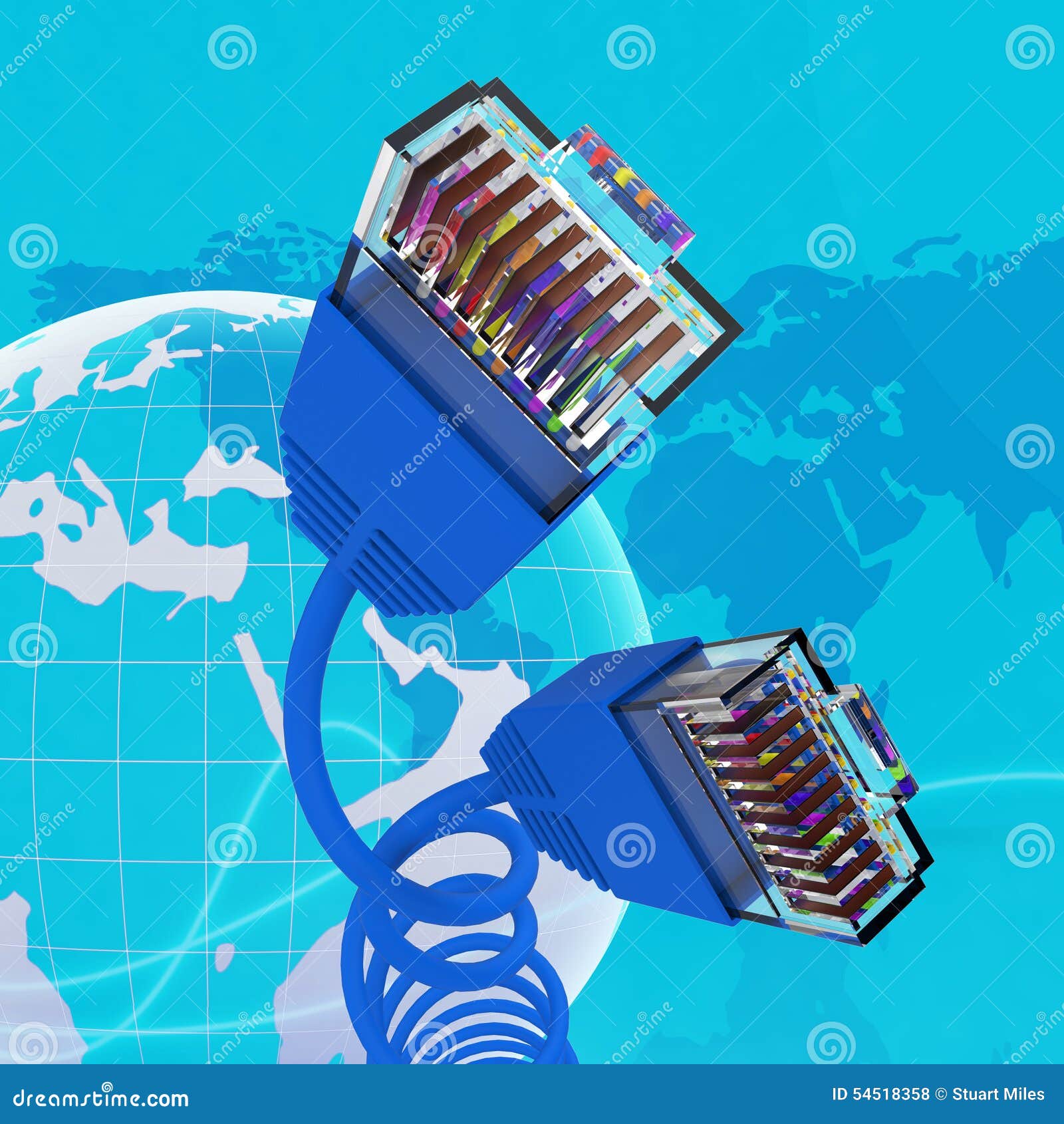 Internet Connection Represents World Wide Web and Computer Stock ...