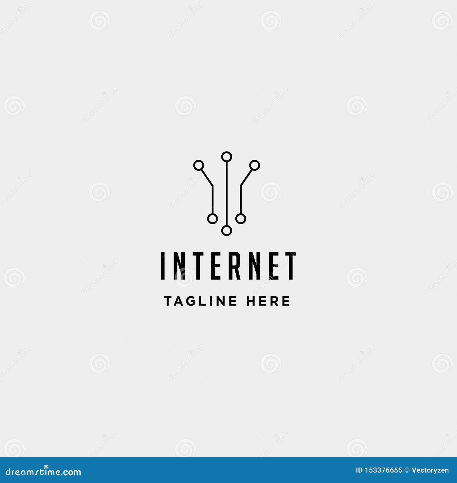 Internet Connection Simple Logo Design Vector Communication Symbol Icon ...