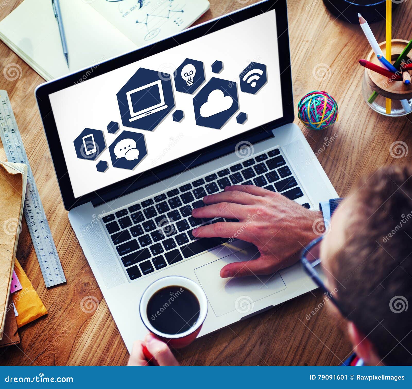 Internet Connection Technology Computer Social Concept Stock Image ...