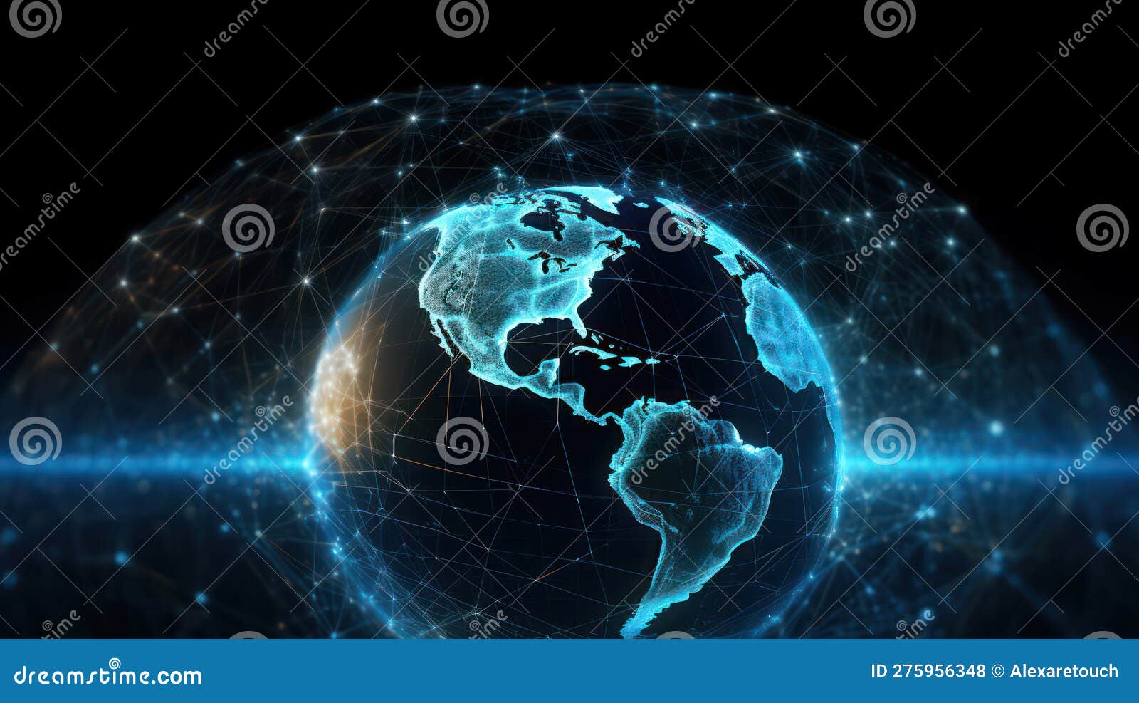 Internet Connections Around the Planet Connect Cities and Countries ...