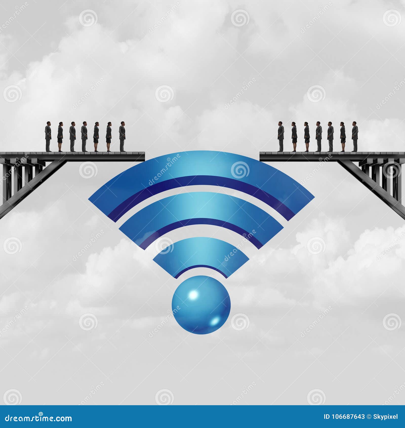 Internet Connectivity Communication Stock Illustration - Illustration ...