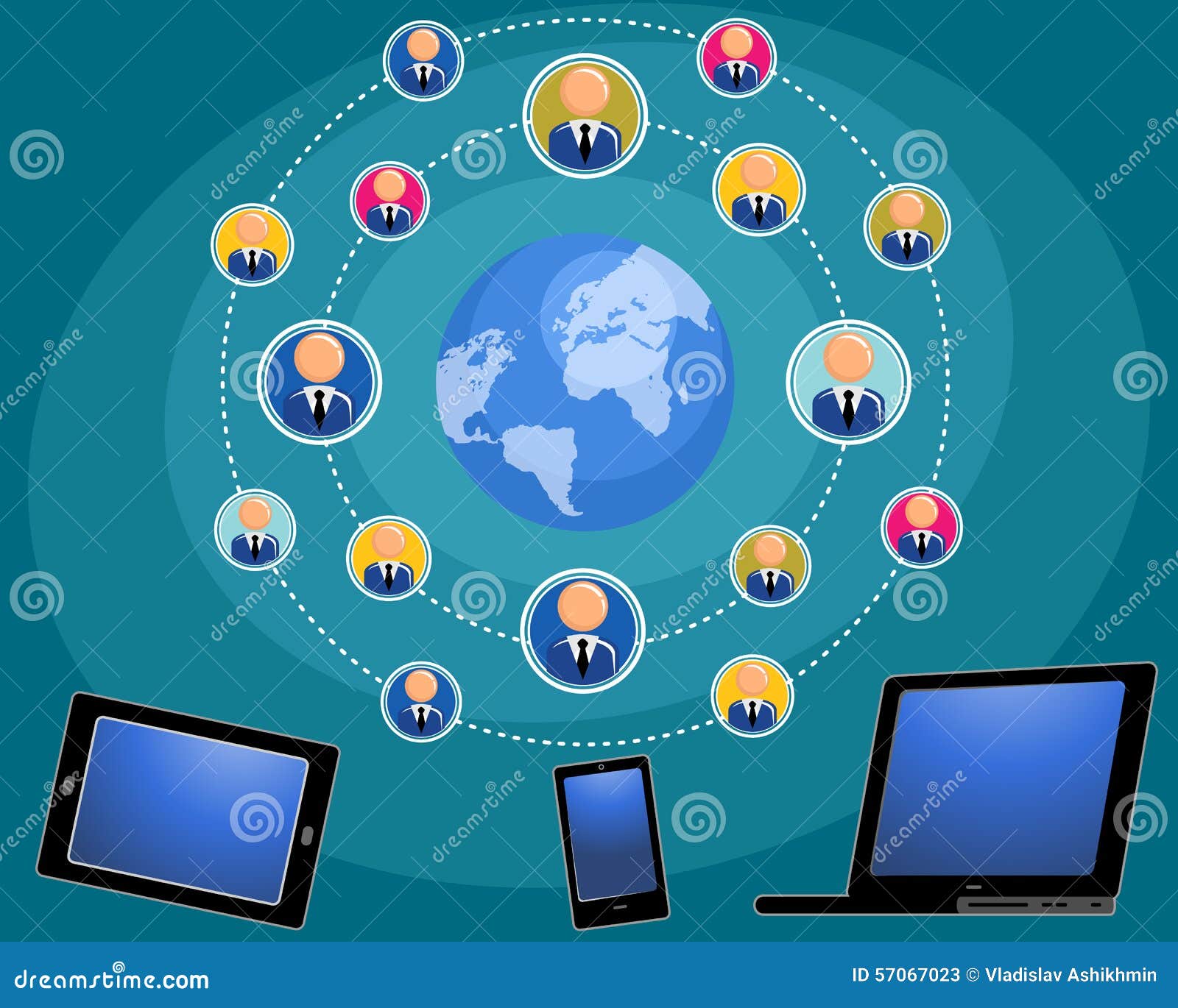 Internet Connects People Stock Illustrations – 94 Internet Connects ...