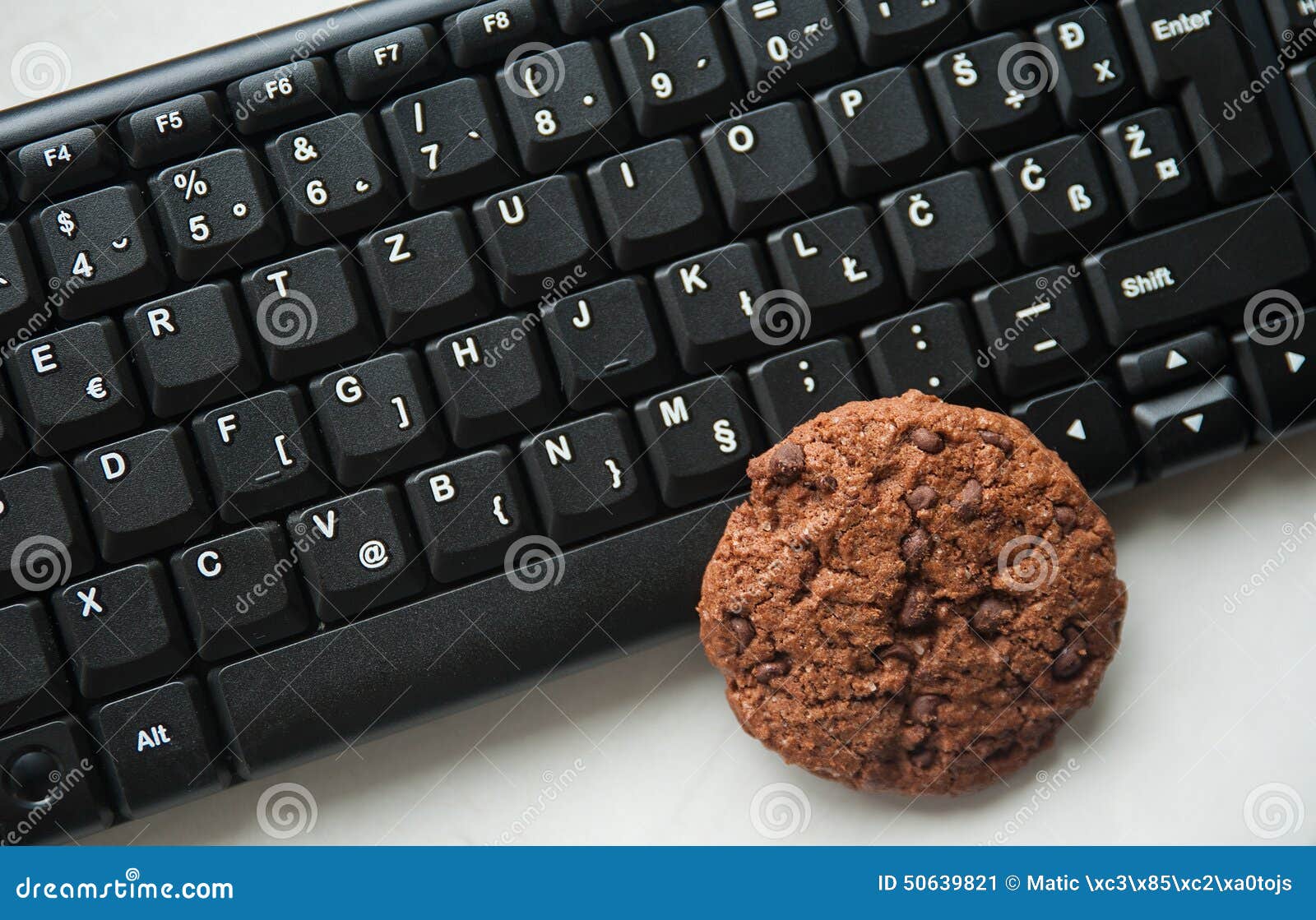 Internet cookies stock image. Image of security, keyboard - 50639821