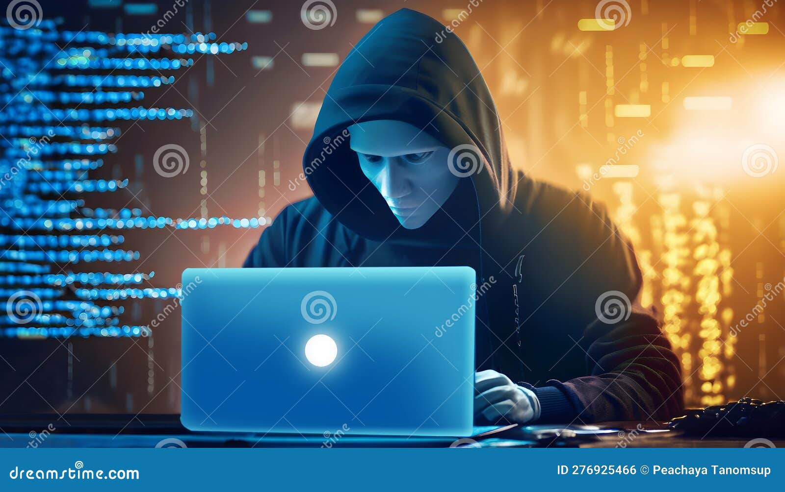 Internet Crime, Hacking, and Malware Concept. Generative Ai Stock Illustration - Illustration of ...