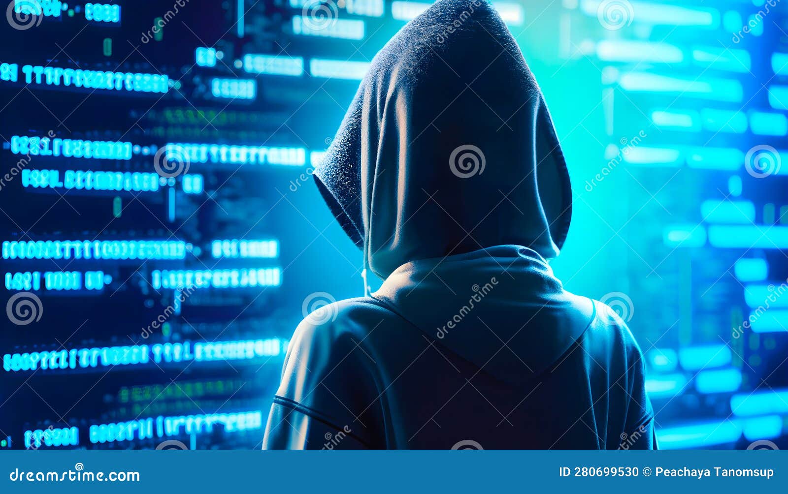 Internet Crime, Hacking, and Malware Concept. Generative Ai Stock Illustration - Illustration of ...
