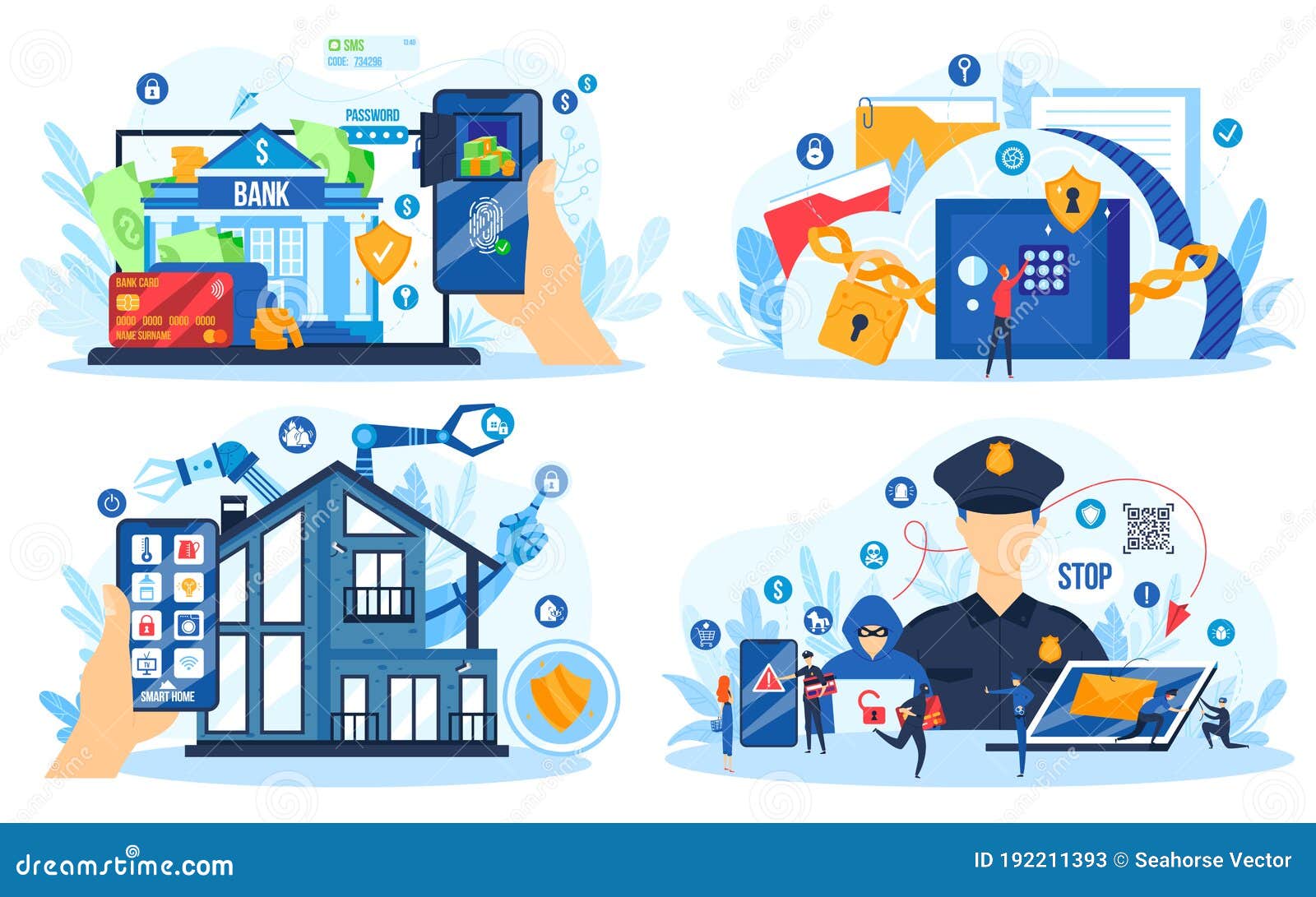 Internet Cyber Data Payments Security, Protection of Privacy Computer ...