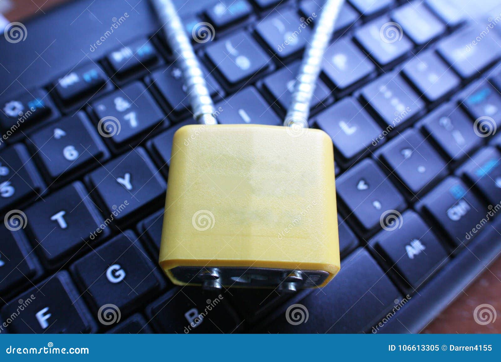 Internet Cyber Security with Lock on Computer Keyboard High Quality ...