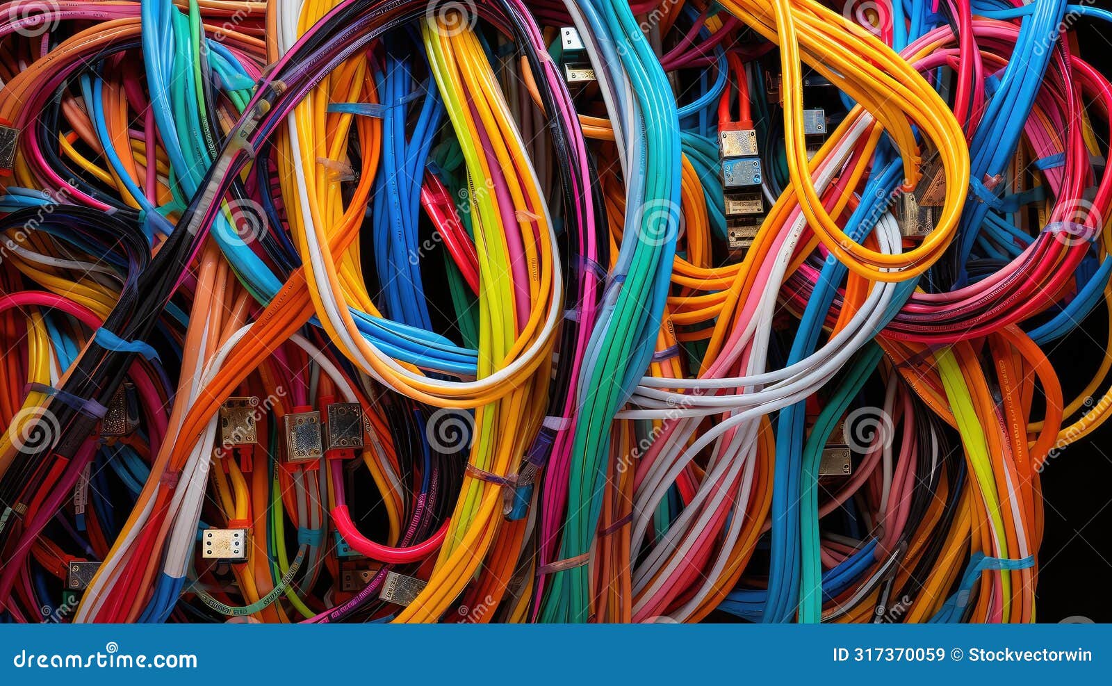 Internet data cables stock illustration. Illustration of ethernet ...