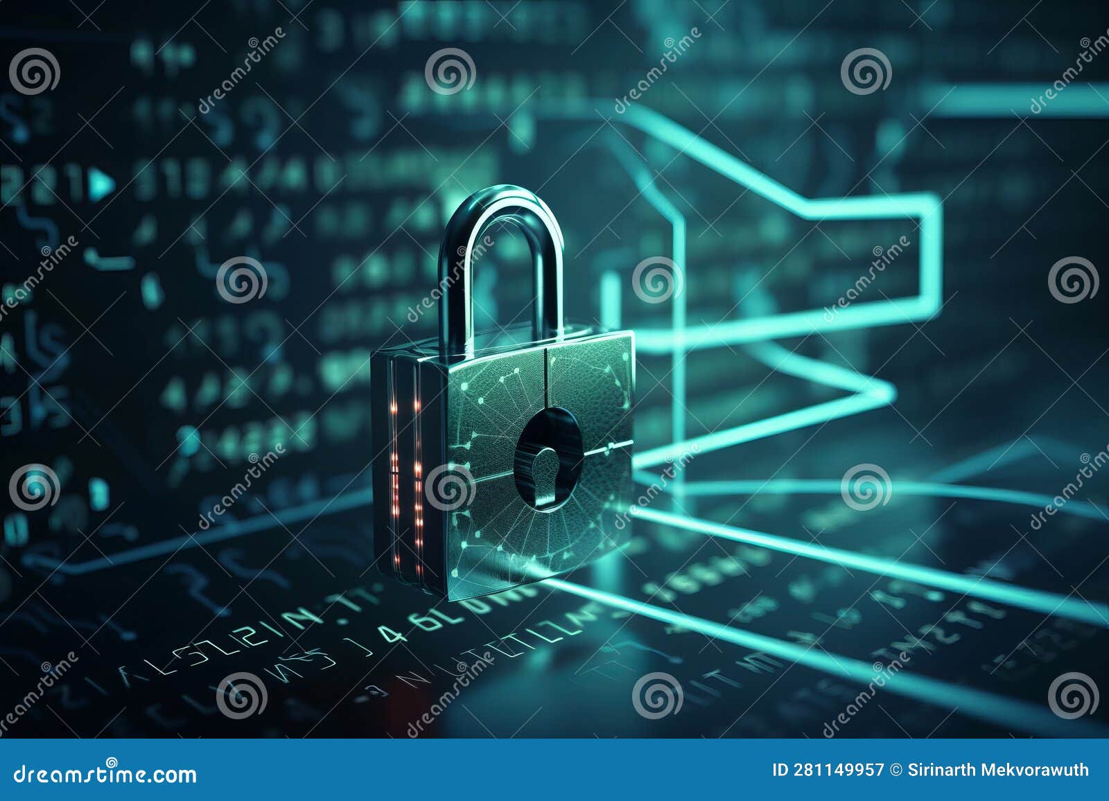 The Internet Data Privacy Information Security Concep. Generative AI ...