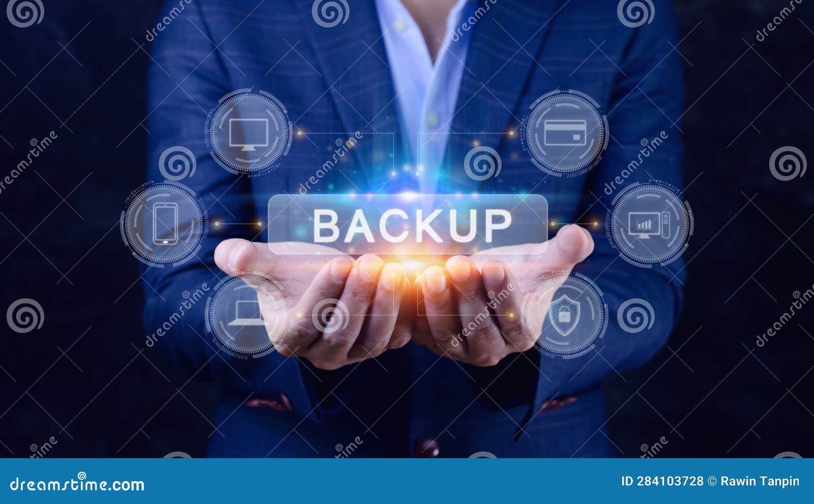 Internet Data Storage Backup, Technology Business Concept, Cloud ...