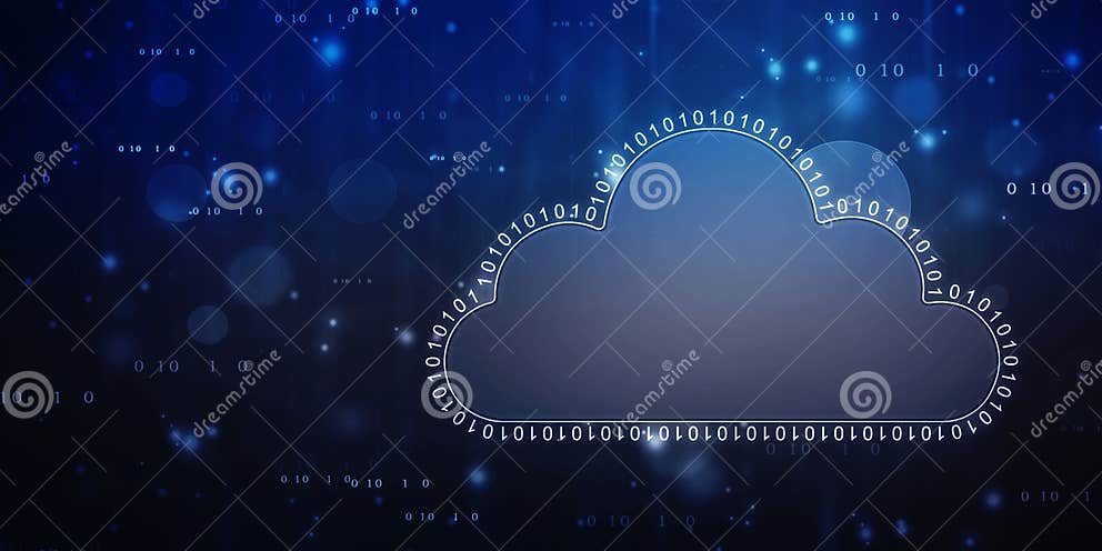 , Internet Data Storage, Data Cloud Stock Illustration - Illustration of computing, background ...