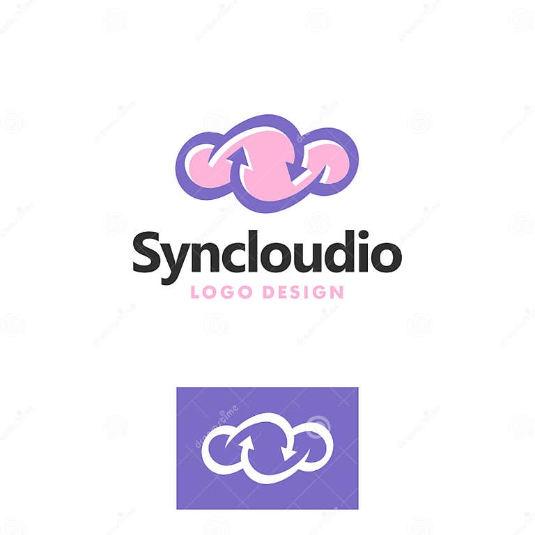 Cloud logo Sync sky icon stock vector. Illustration of business - 231047478