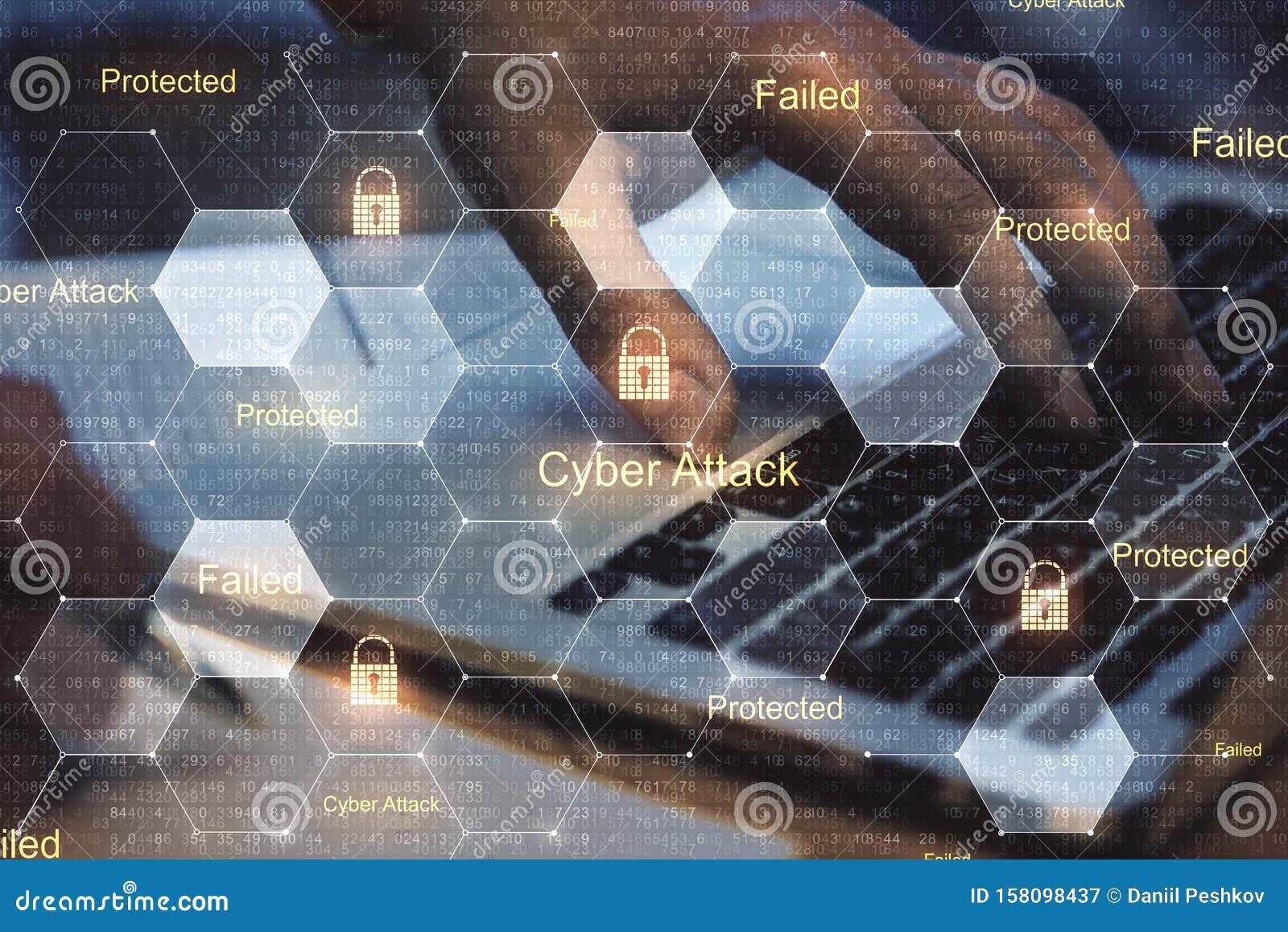Internet database security stock image. Image of holding - 158098437
