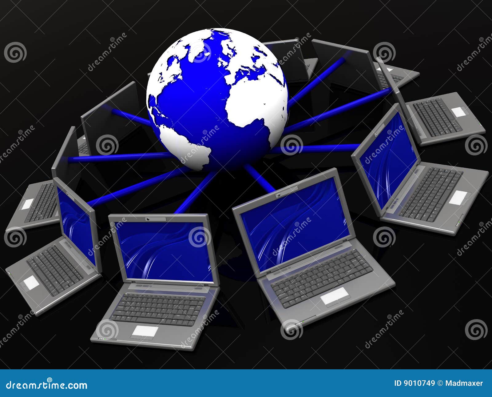 Internet de concept illustration stock. Illustration du ordinateur ...