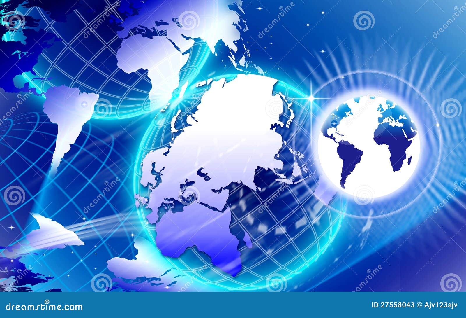 Internet del mundo stock de ilustración. Ilustración de conectividad ...