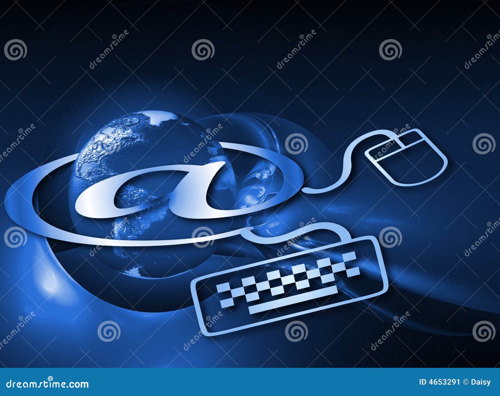 Internet del planeta stock de ilustración. Ilustración de negocios ...