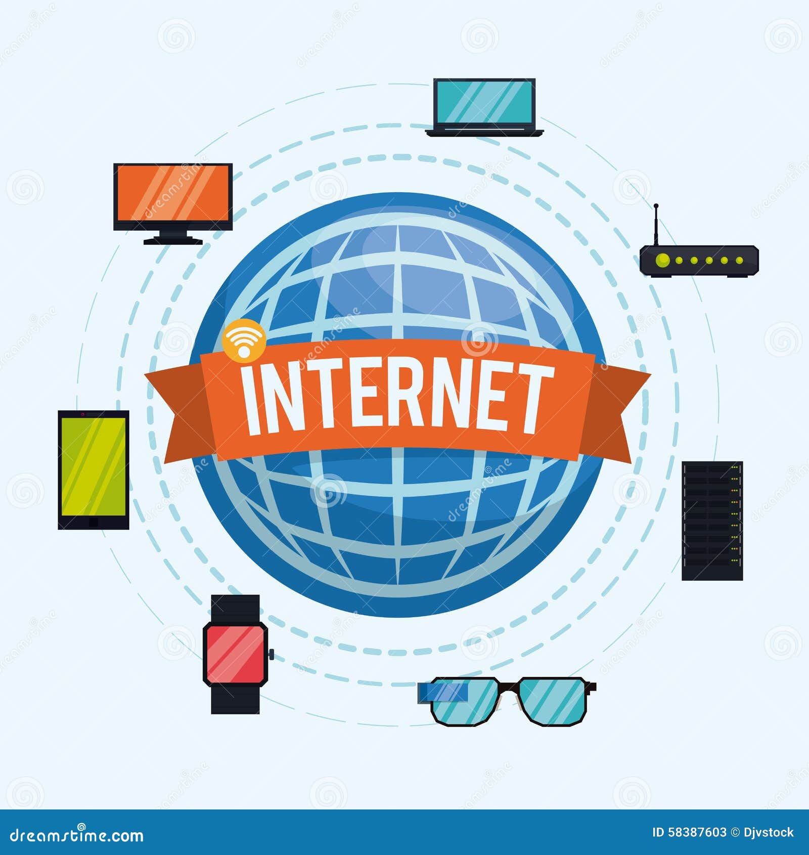 Internet design. stock vector. Illustration of communication - 58387603