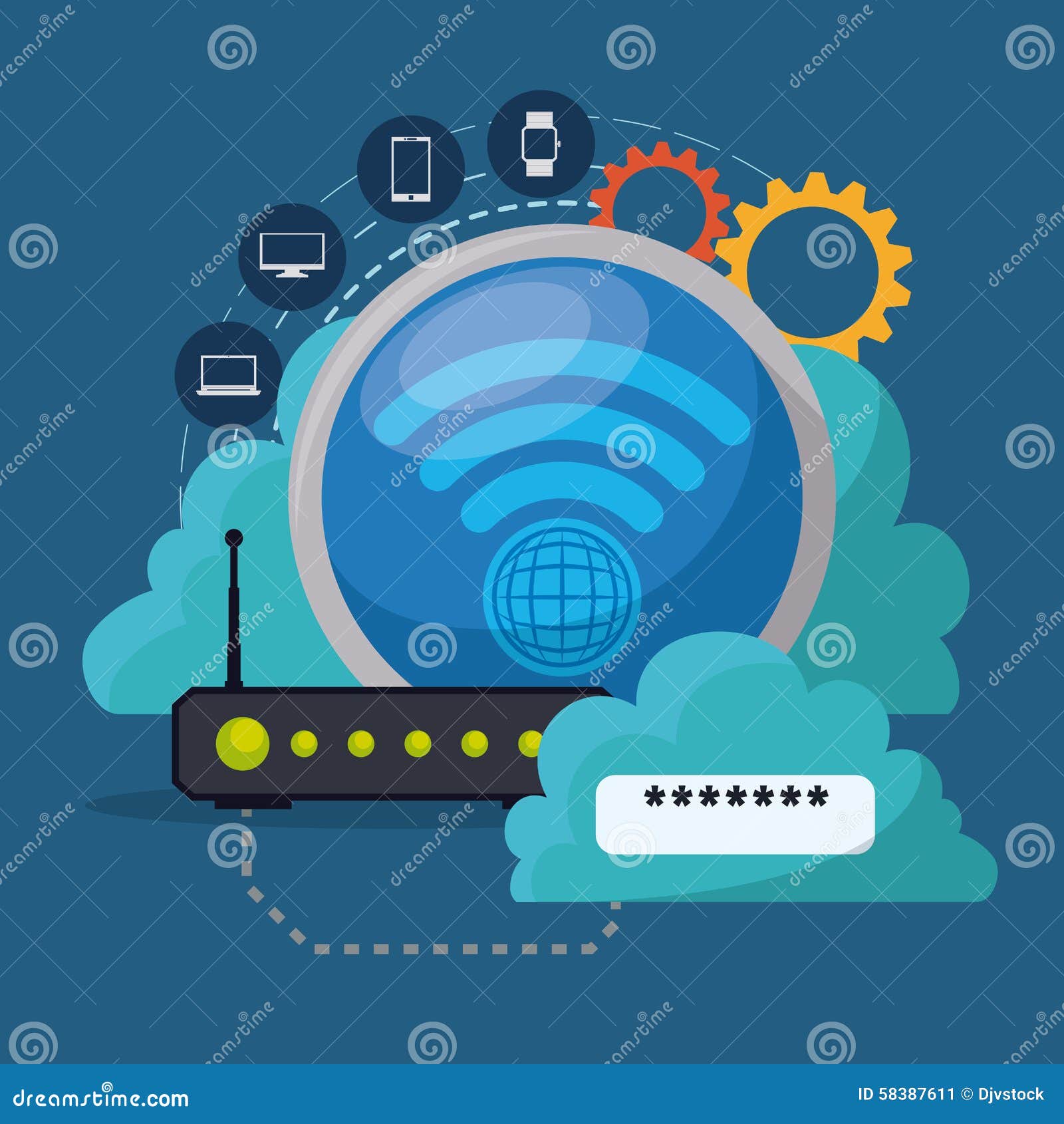 Internet design. stock vector. Illustration of creative - 58387611