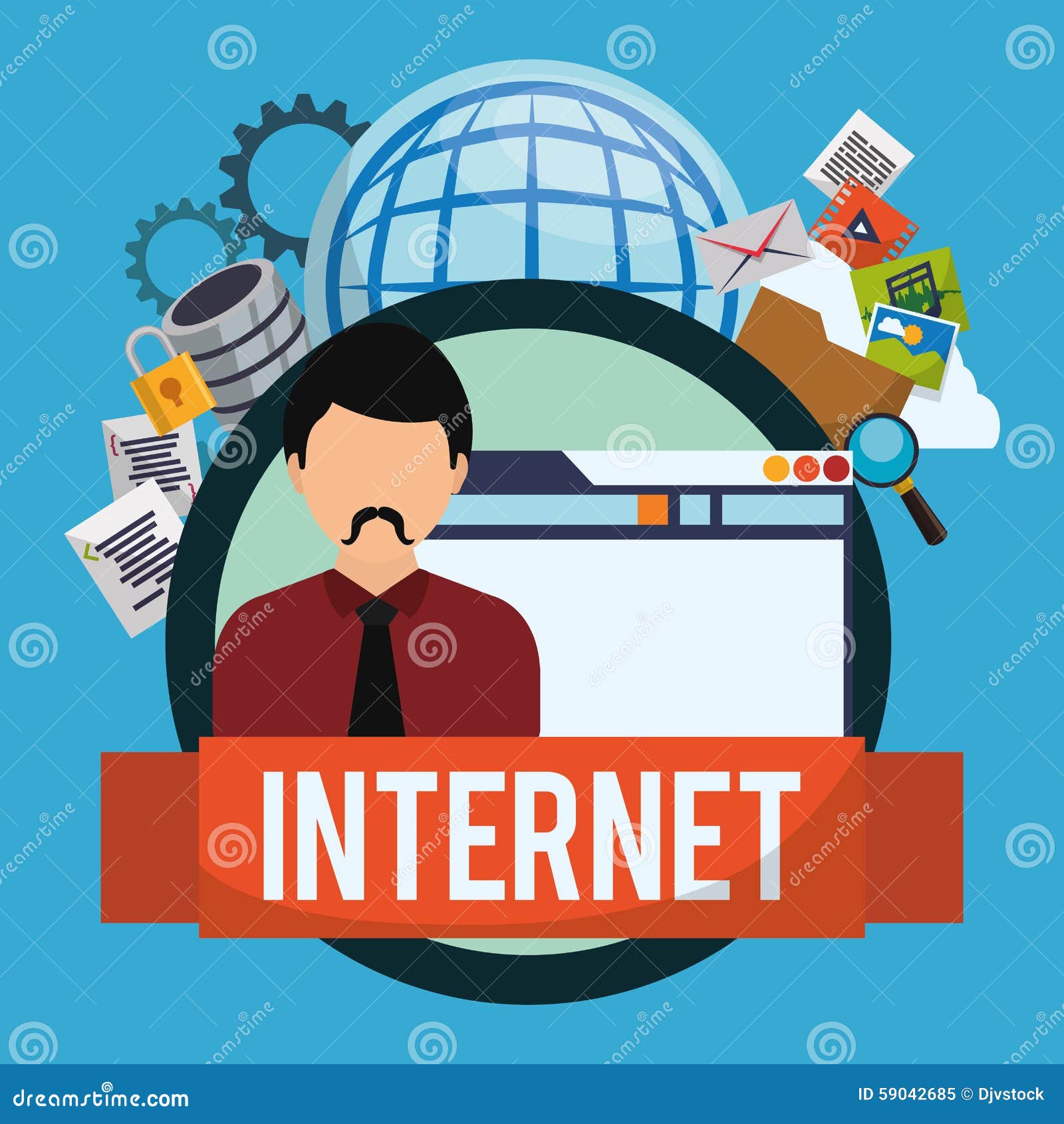 Internet, design stock vector. Illustration of connectivity - 59042685